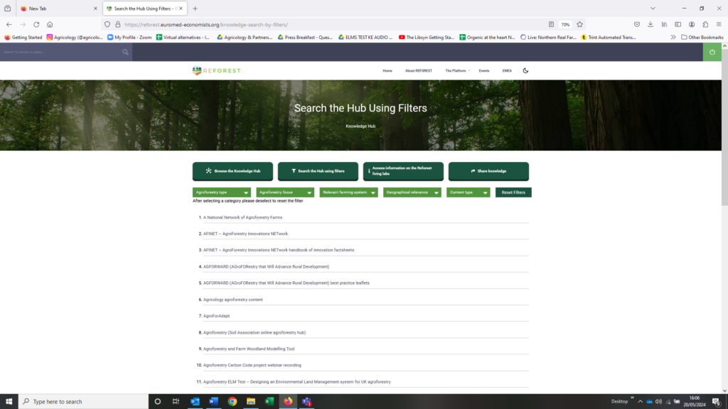 Tools – Reforest project